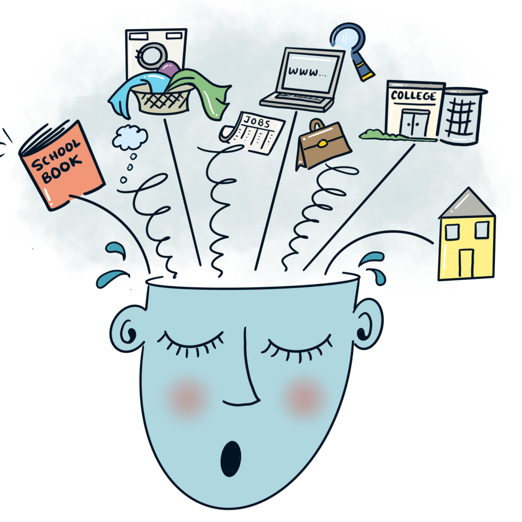 Busy Head - Juli Dosad Illustrator - Moodspark